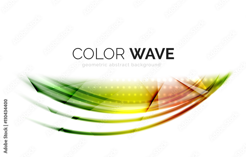 Abstract color wave design element Stock Vector | Adobe Stock