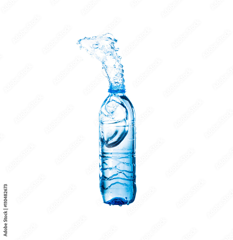 Water splash from a plastic bottle Stock Photo | Adobe Stock