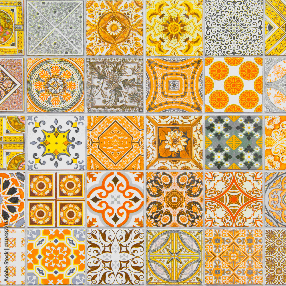 ceramic tiles patterns Stock Photo | Adobe Stock
