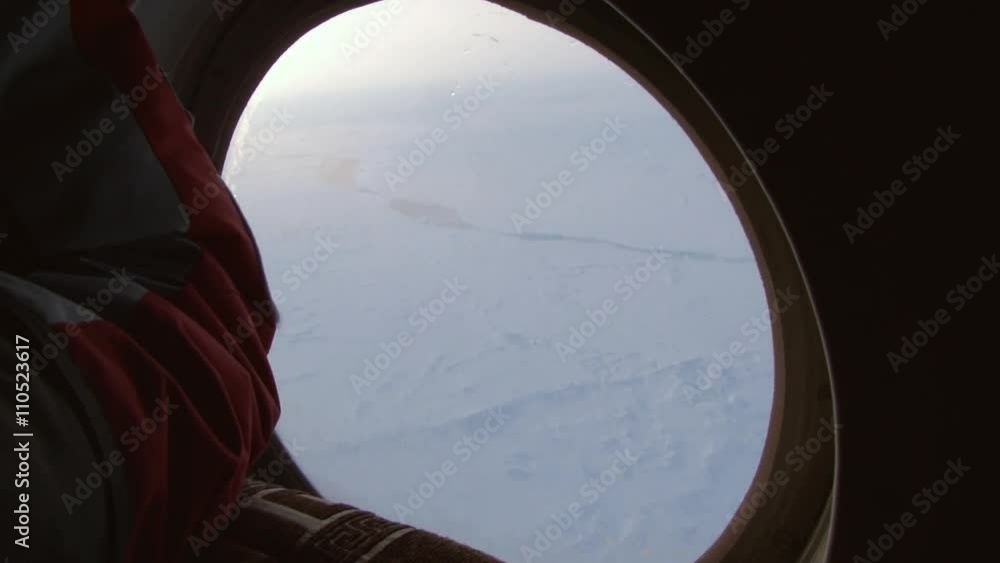 Ice Camp Barneo Arctic near the North Pole. Drift station on frozen ...