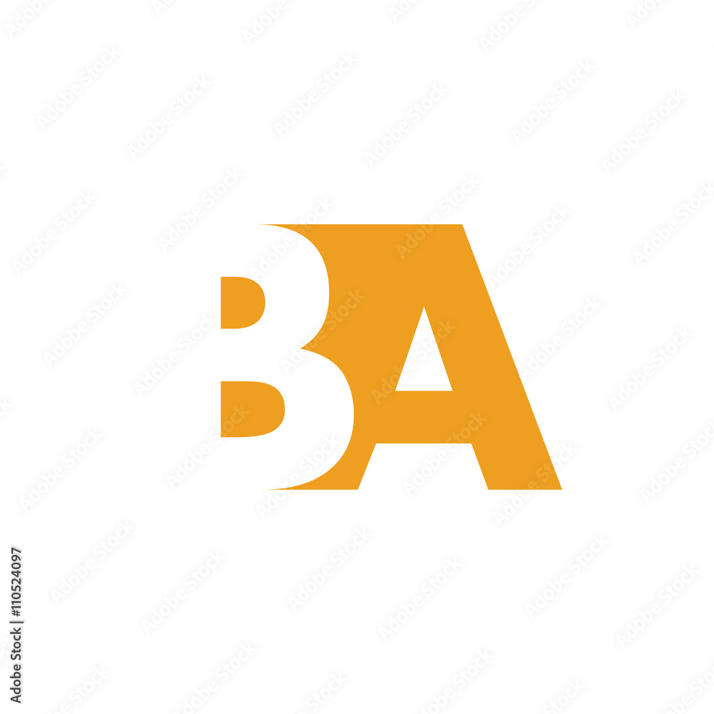 BA Logo | Vector Graphic Branding Letter Element | jpg, eps, path, web ...