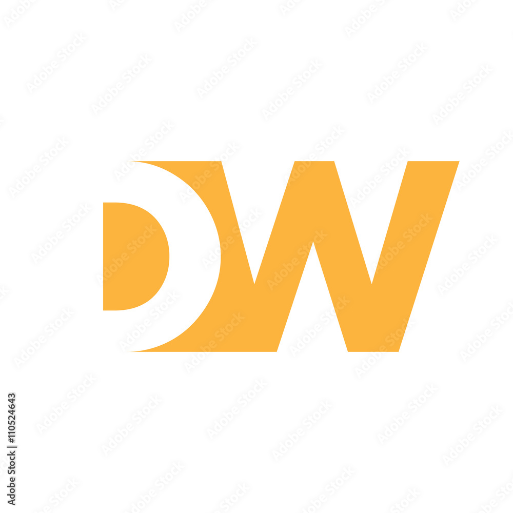 DW Logo | Vector Graphic Branding Letter Element | jpg, eps, path, web ...