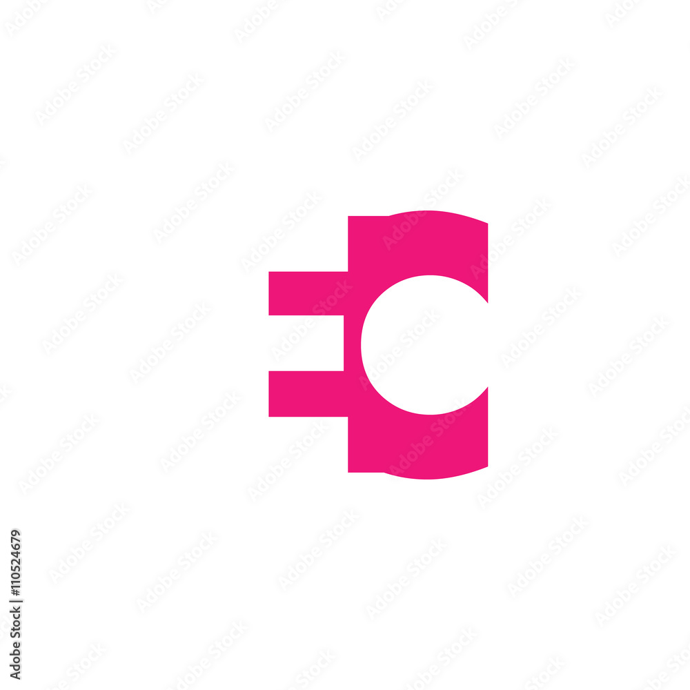 EC Logo | Vector Graphic Branding Letter Element | jpg, eps, path, web ...