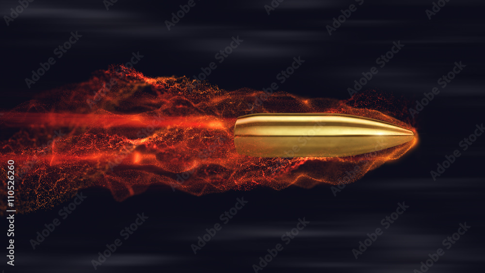 Flying Bullet Render