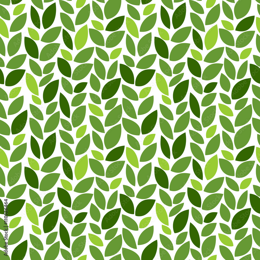 Green leaves pattern. Eco. Seamless decorative template texture with ... Green leaves pattern. Eco. Seamless decorative template texture with ...