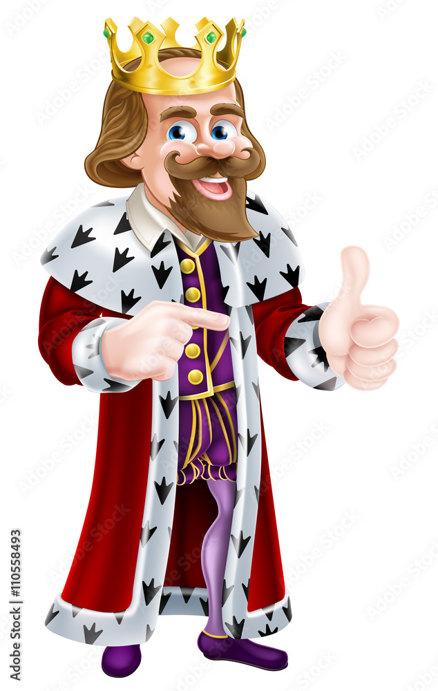 Cartoon King Man Stock Vector | Adobe Stock