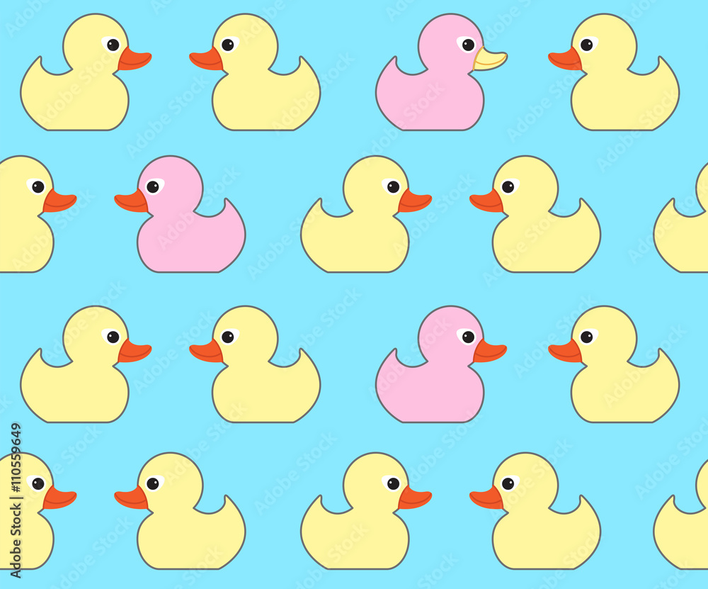 Yellow Baby Ducks Wallpaper