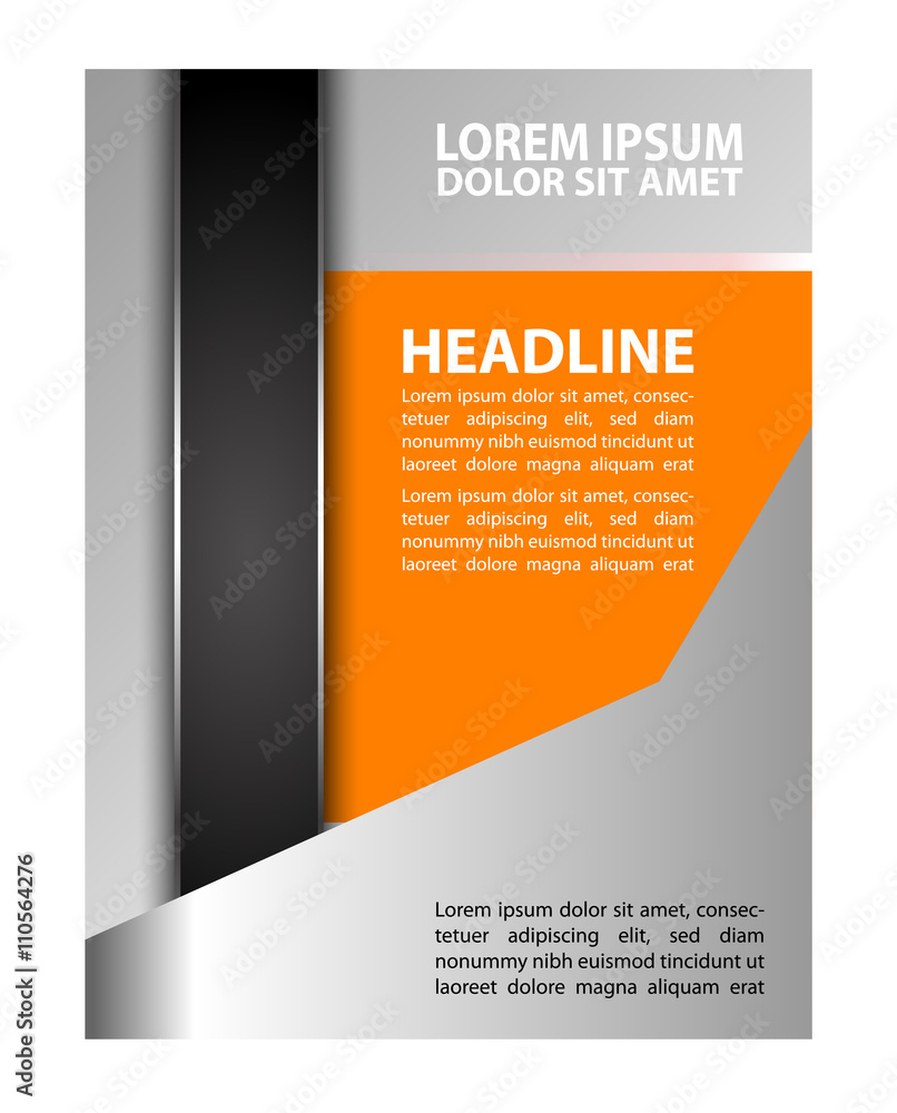 Flyer booklet template design catalog brochure folder Stock Vector ...