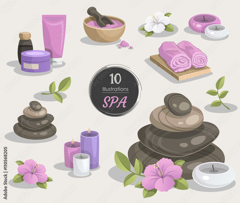 SPA - Vector illustration Stock Vector | Adobe Stock