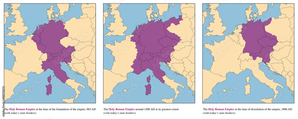 Holy Roman Empire - rise and fall of the medieval europe empire from ...