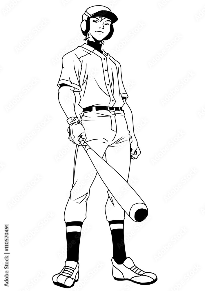 Baseball Pitcher Outline