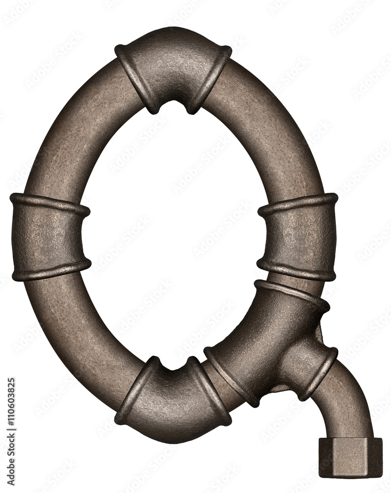 Pipe alphabet letter Stock Photo | Adobe Stock
