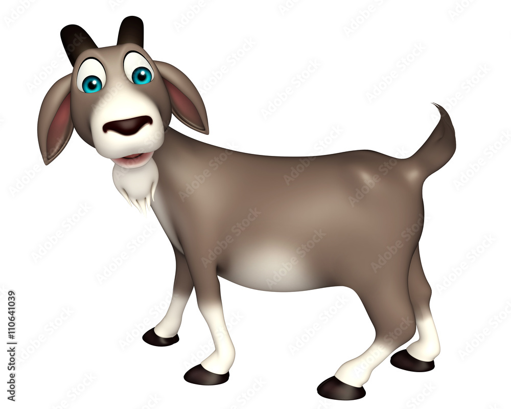 Funny Looking Goat Cartoon
