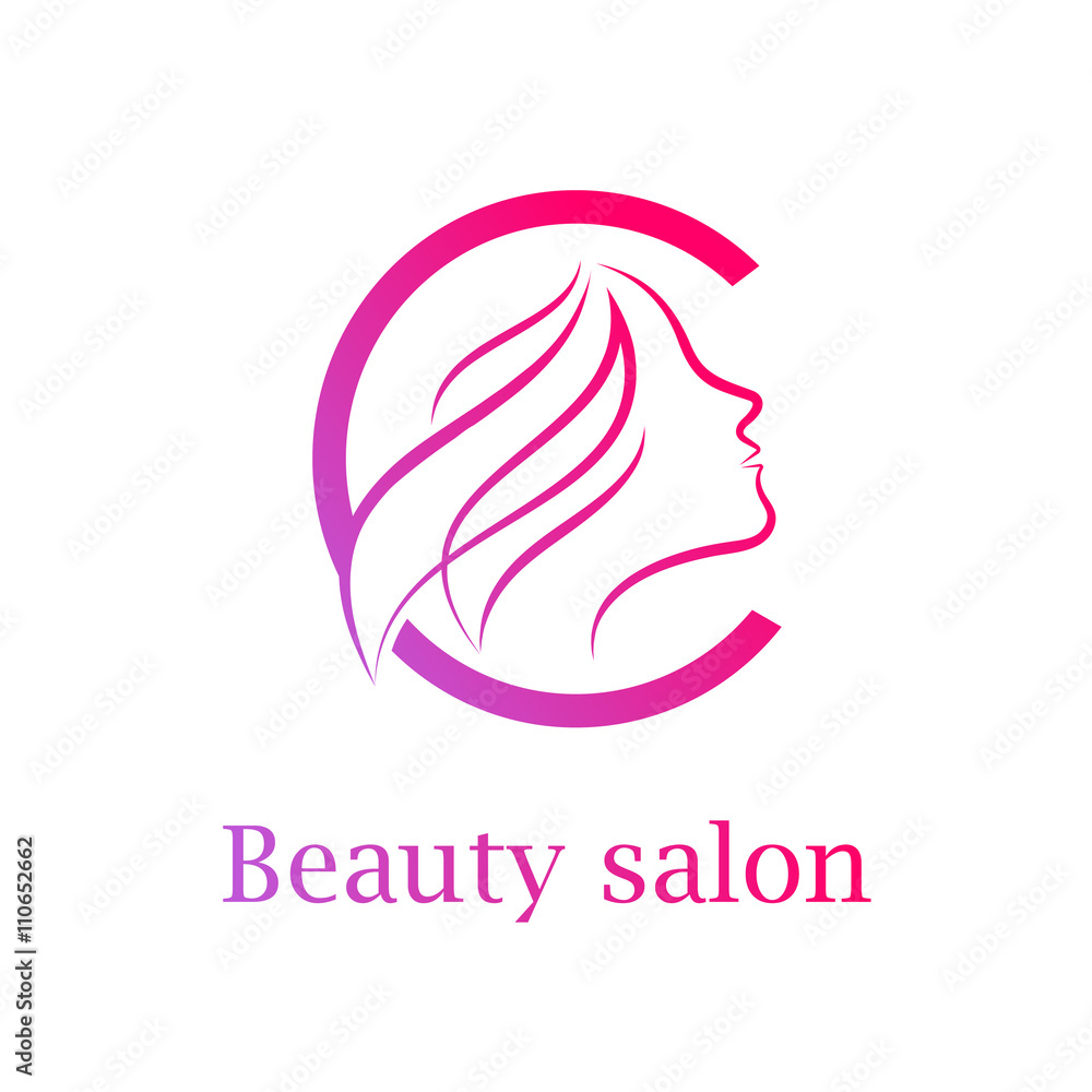 Abstract letter C logo,Beauty salon logo design template Stock ...