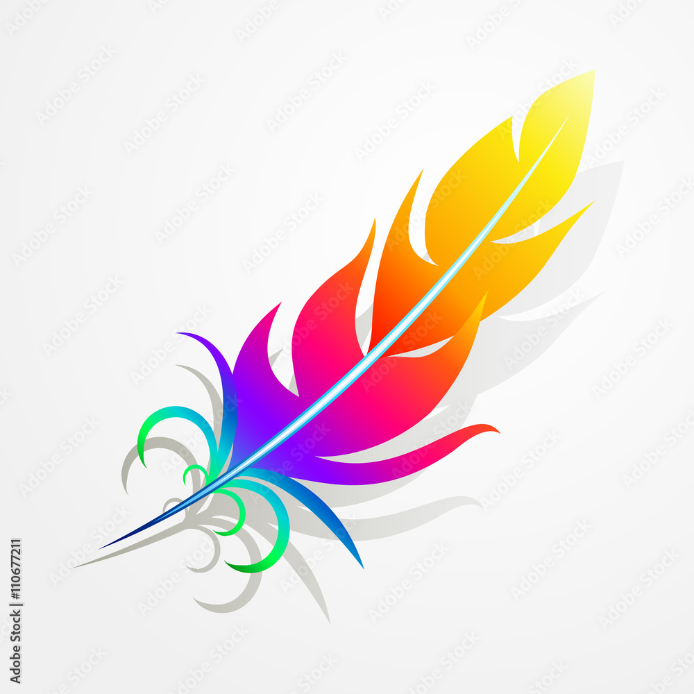 Rainbow Feather