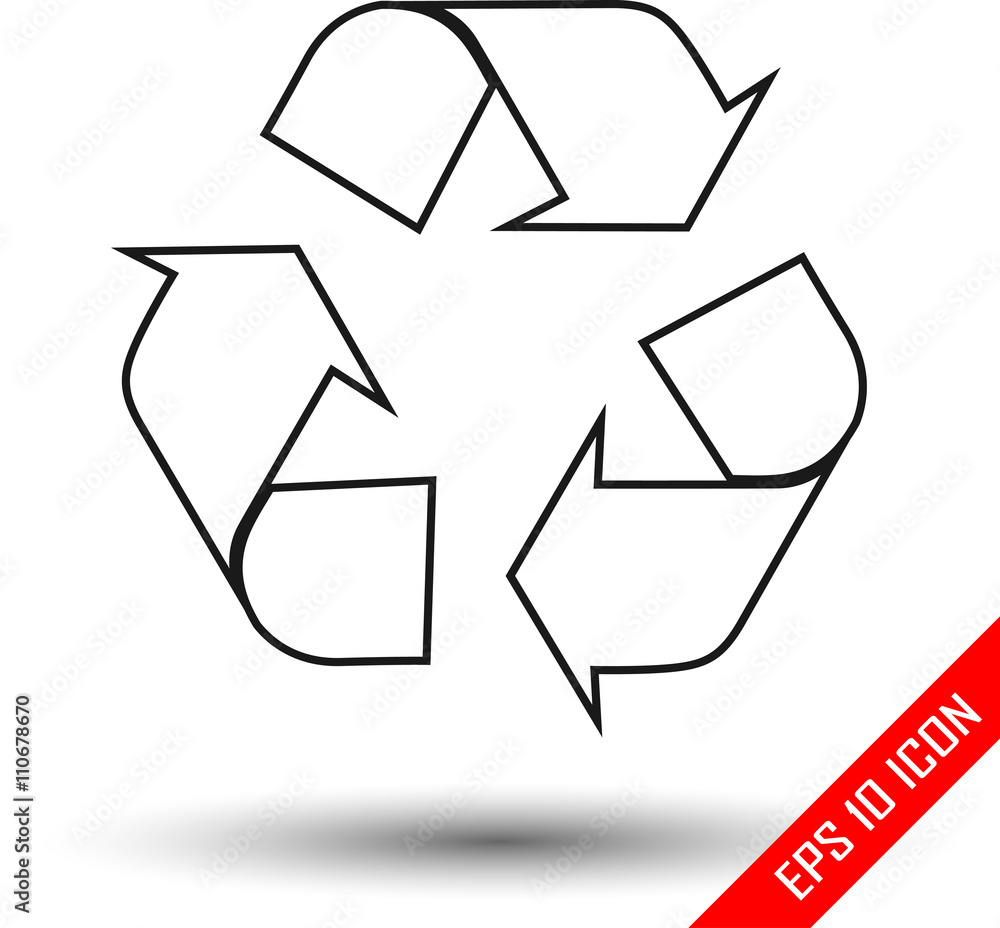 Recycle Icon Vector. Recycle Icon JPEG. Recycle Icon Object. Recycle ...