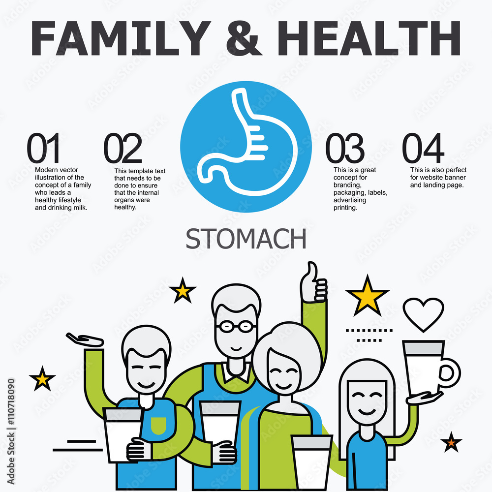 Internal organs - stomach. Family and a healthy lifestyle. Medical ...