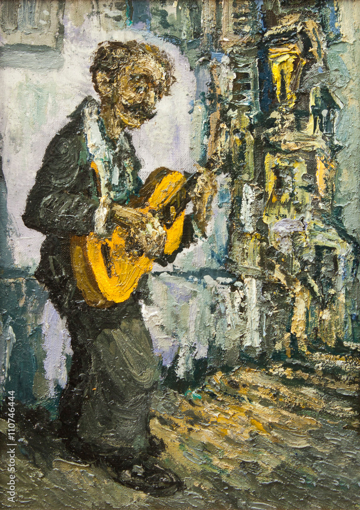 Guitar Player Painting