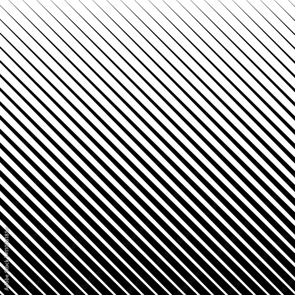 Slanting, diagonal straight lines abstract monochrome pattern, b Stock ...