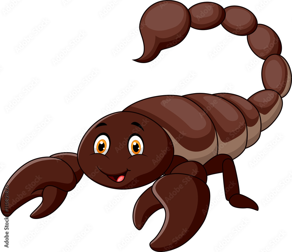 Scorpion cartoon Stock Vector | Adobe Stock