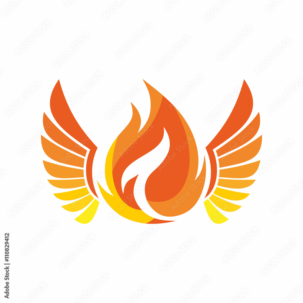 Church logo. The fire of the Holy Spirit. Stock Vector | Adobe Stock