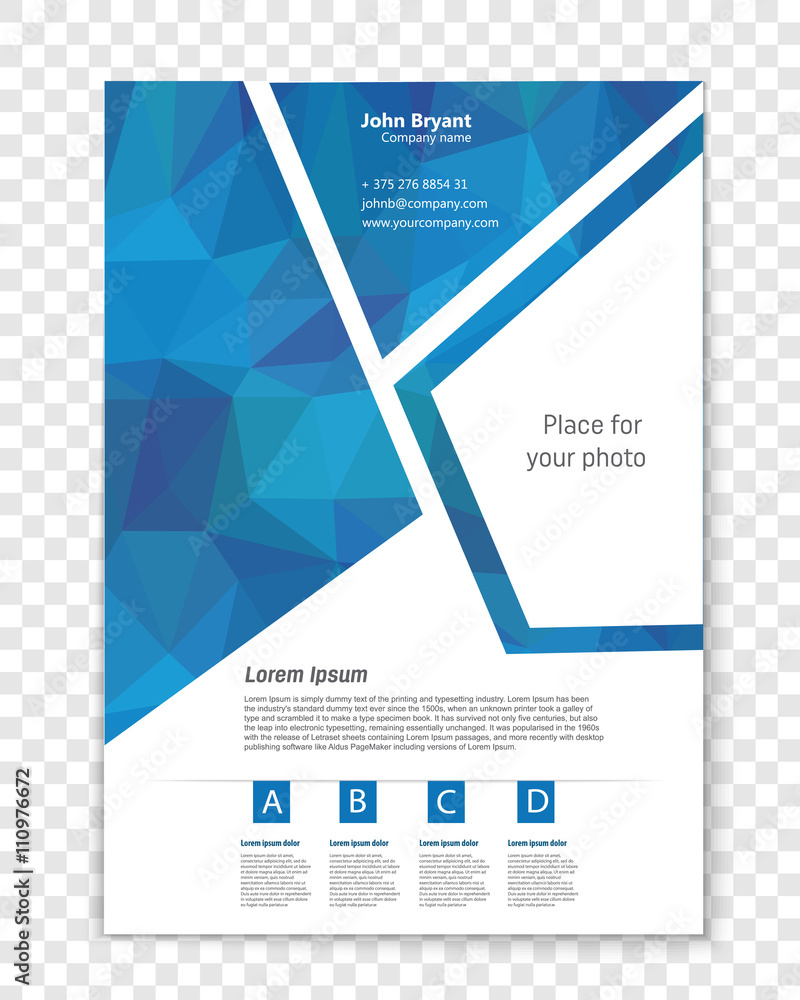 Abstract vector layout background for web and mobile app, art template ...