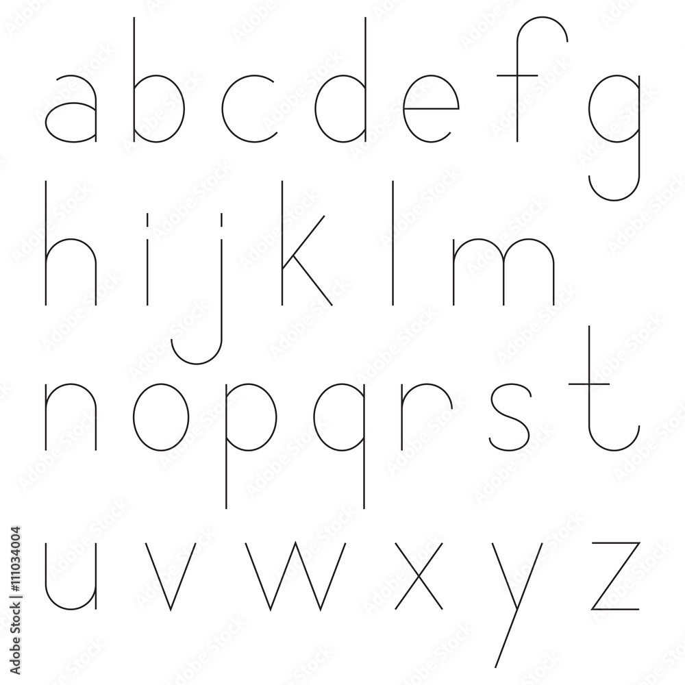 Roman Alphabet Letters
