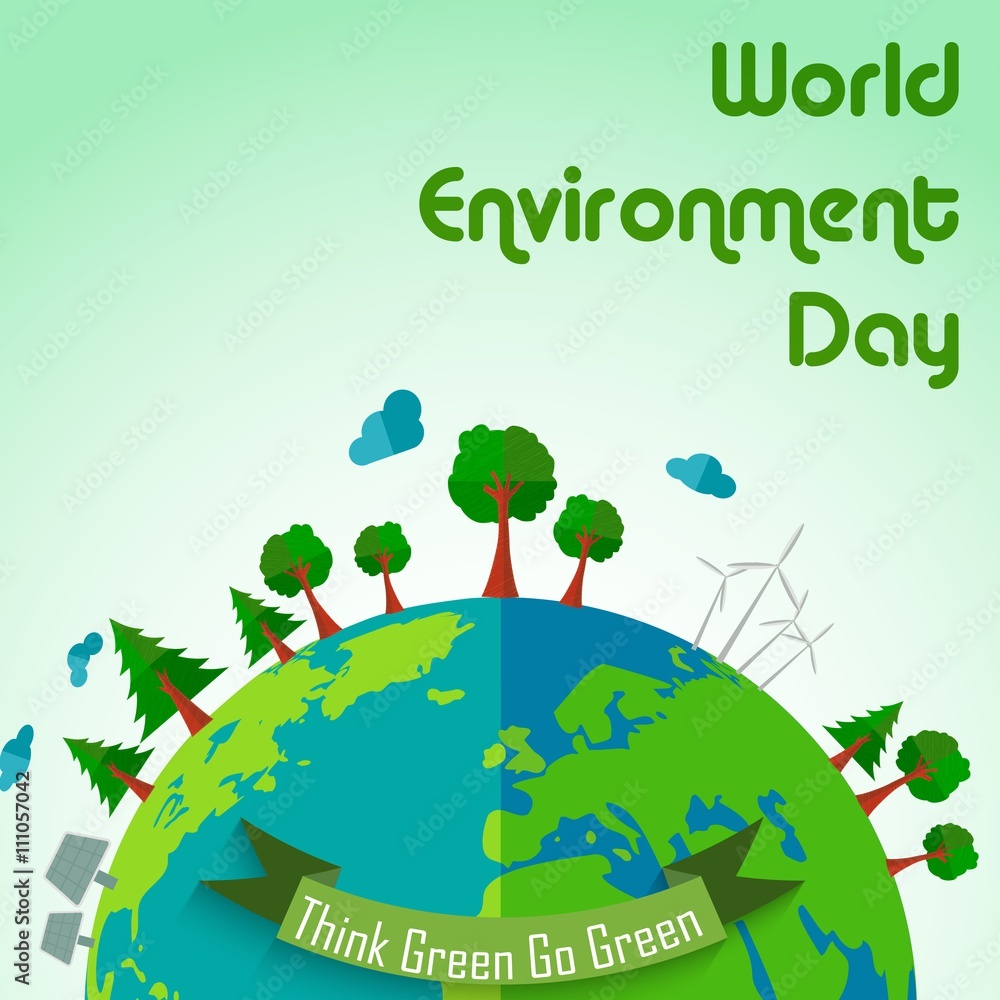 World environment day concept earth globe background Stock Vector ...