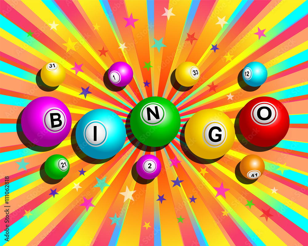 Colorful Bingo Background Stock Vector | Adobe Stock