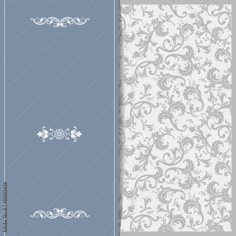 Vintage invitation card with Victorian ornaments. Templates and samples ...