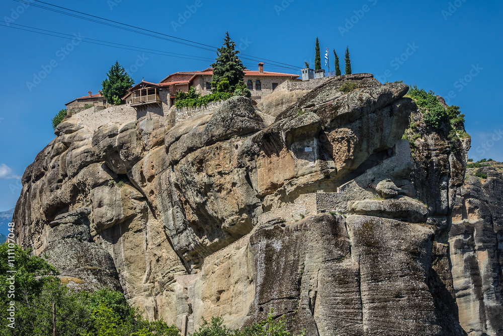 Holy Trinity Monastery (Agia Trias). Meteora, Peneas Valley. Stock ... Holy Trinity Monastery (Agia Trias). Meteora, Peneas Valley. Stock ...
