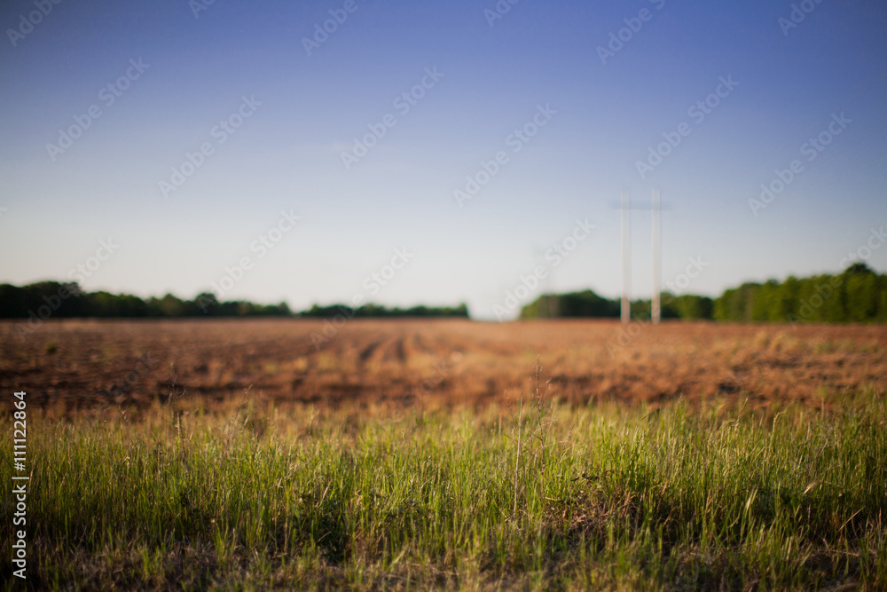 Empty Farm Field Stock-Foto | Adobe Stock