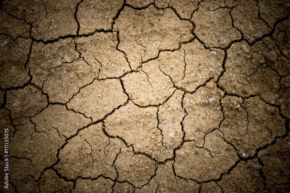 Drought breaks ground fissures of the ground. Stock Photo | Adobe Stock
