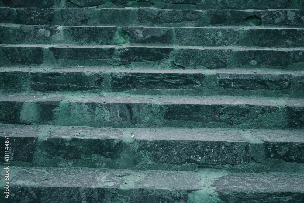 Old green stone stairs (background, wallpaper) Stock Photo | Adobe Stock