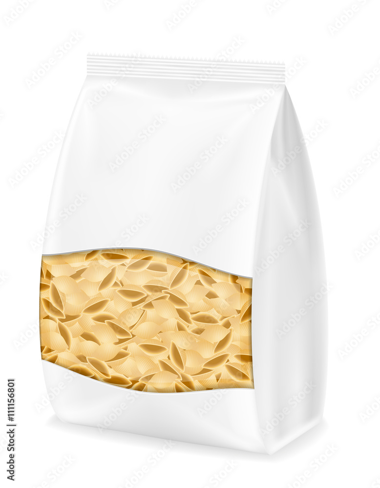 pasta in packaging vector illustration Stock Vector | Adobe Stock