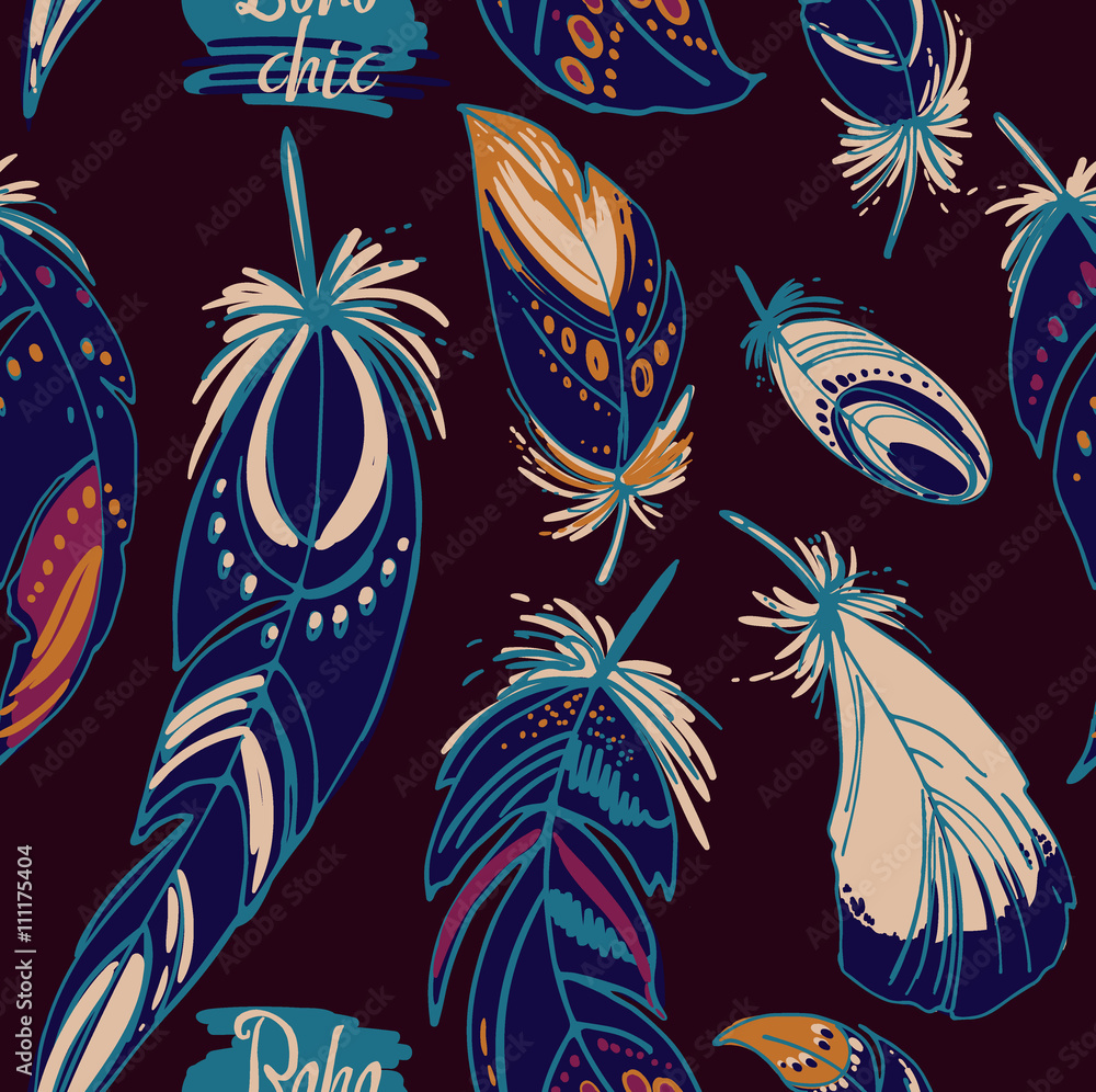 Indian Feathers Background