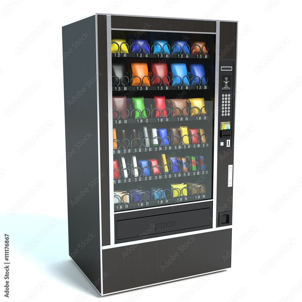 3d illustration of a vending machine Stock Photo | Adobe Stock
