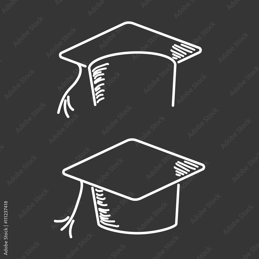 Graduation cap Stock Vector | Adobe Stock