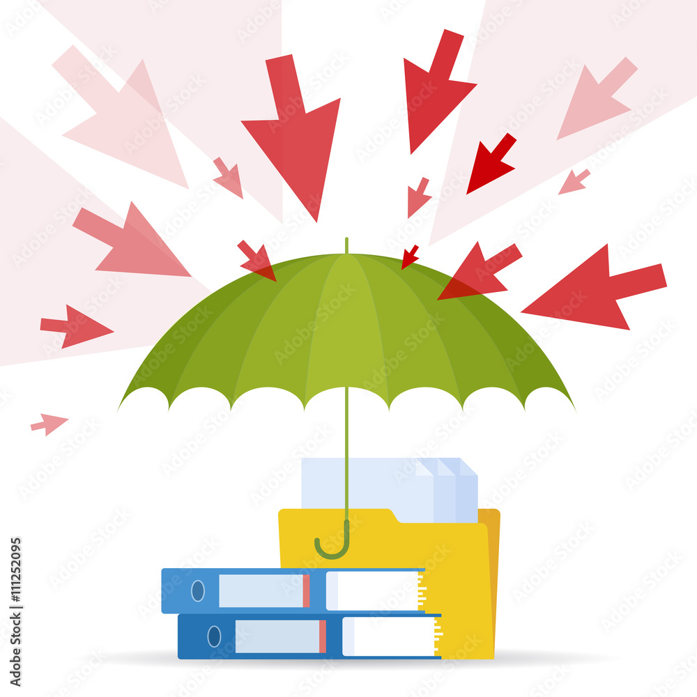 DDoS attack and safety digital technology concept. Vector flat ...