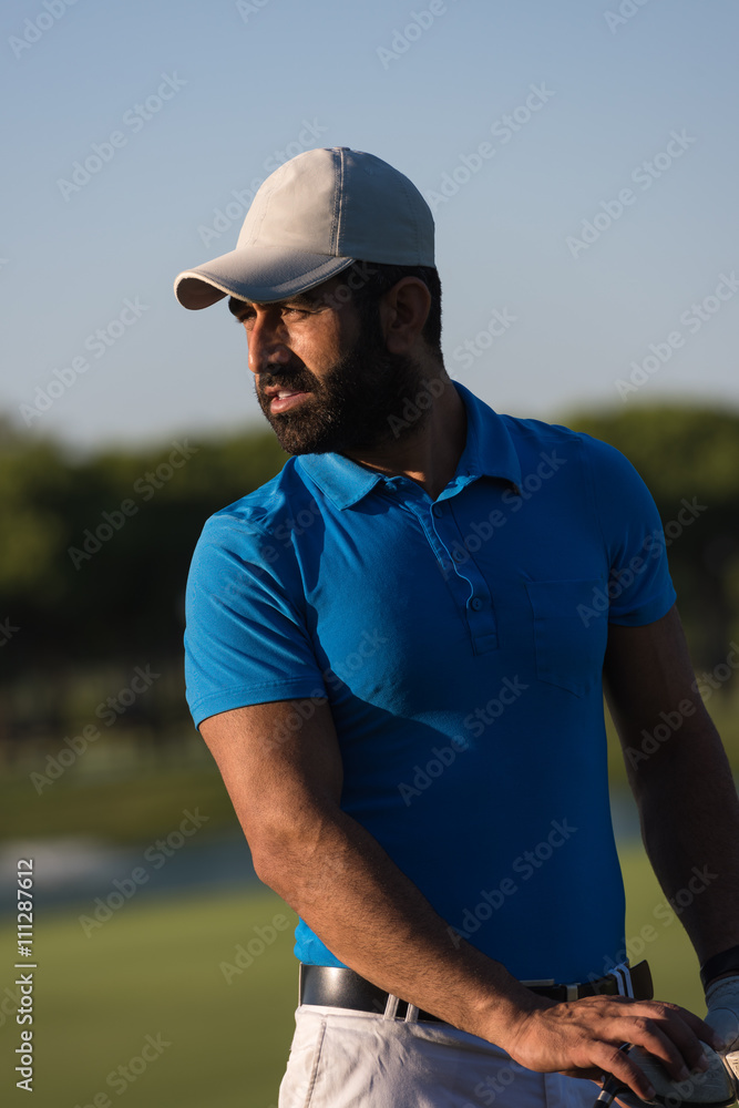 golfer portrait at golf course Stock Photo | Adobe Stock