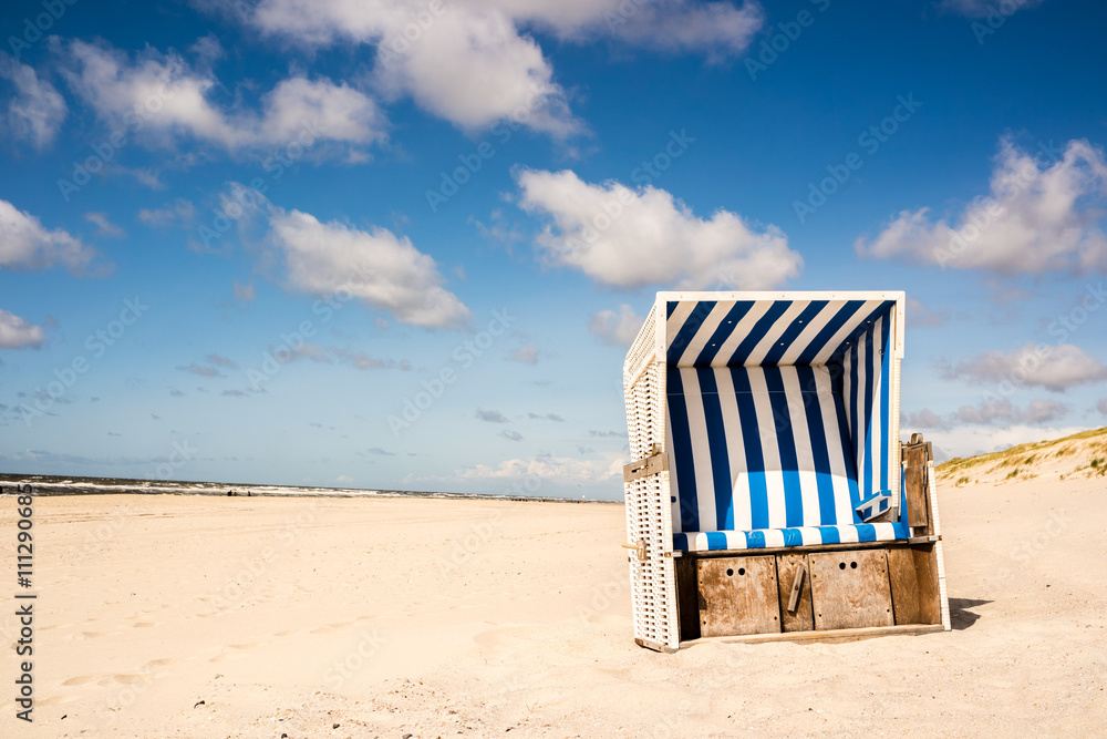 Strandkorb Sandstrand Sylt Stock-Foto | Adobe Stock