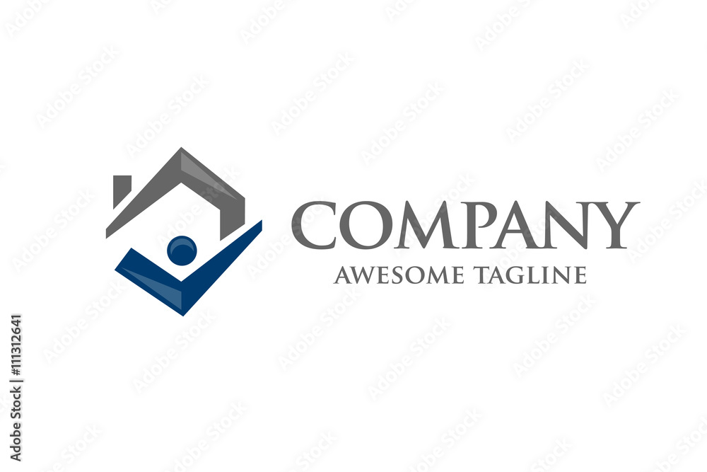 House Icon & Right Tick Symbol Stock Vector | Adobe Stock