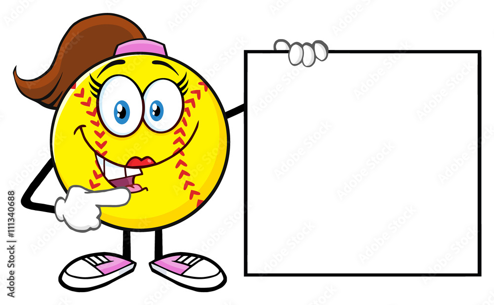 Softball Cartoon Characters
