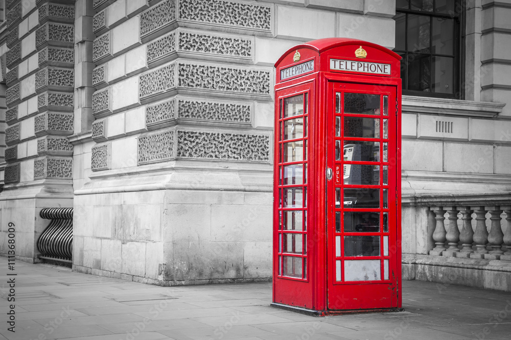 London Black And White Red Telephone