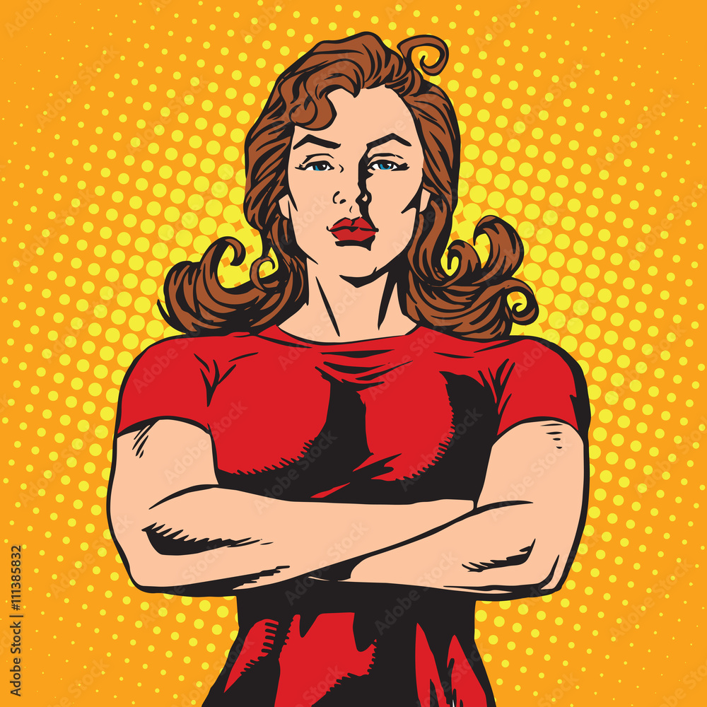 Strong female bodyguard athlete Stock Vector | Adobe Stock