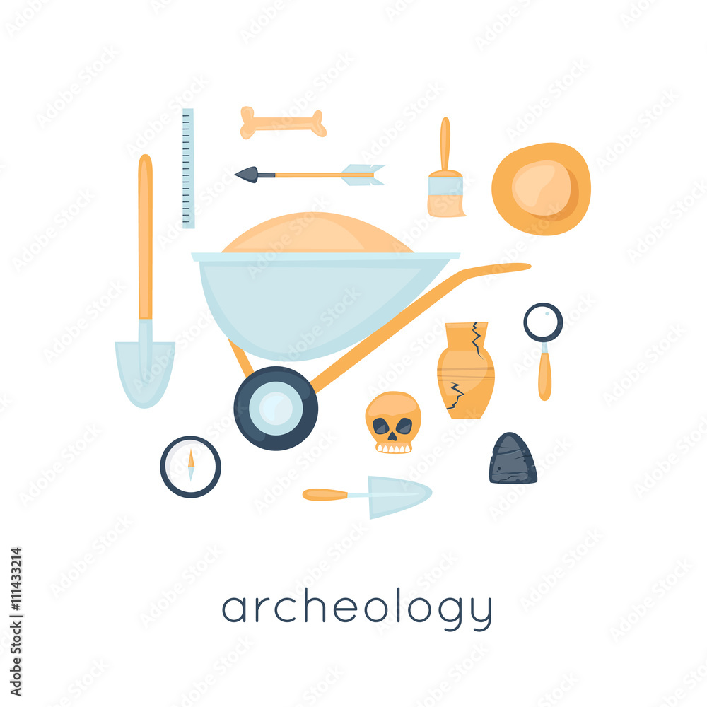 Archeology, archaeological excavations, ancient artifacts excavation ...