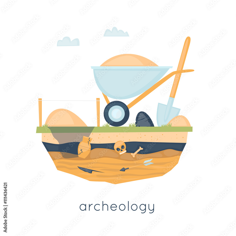 Archeology, archaeological excavations, ancient artifacts excavation ...