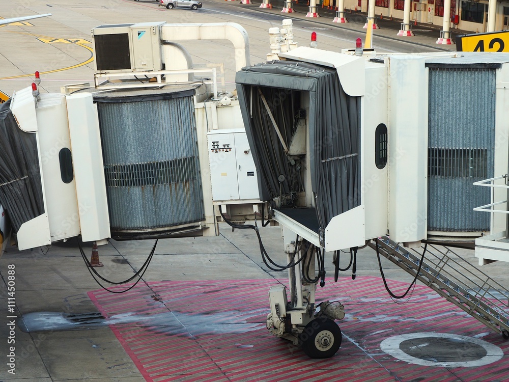 Aerobridge at the airport Stock Photo | Adobe Stock