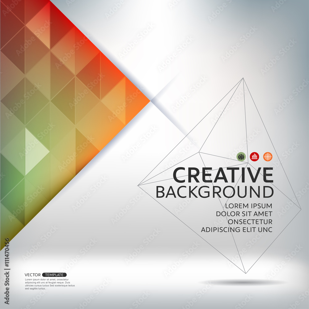 abstract background and geometric shapes. Vector design layout for ...
