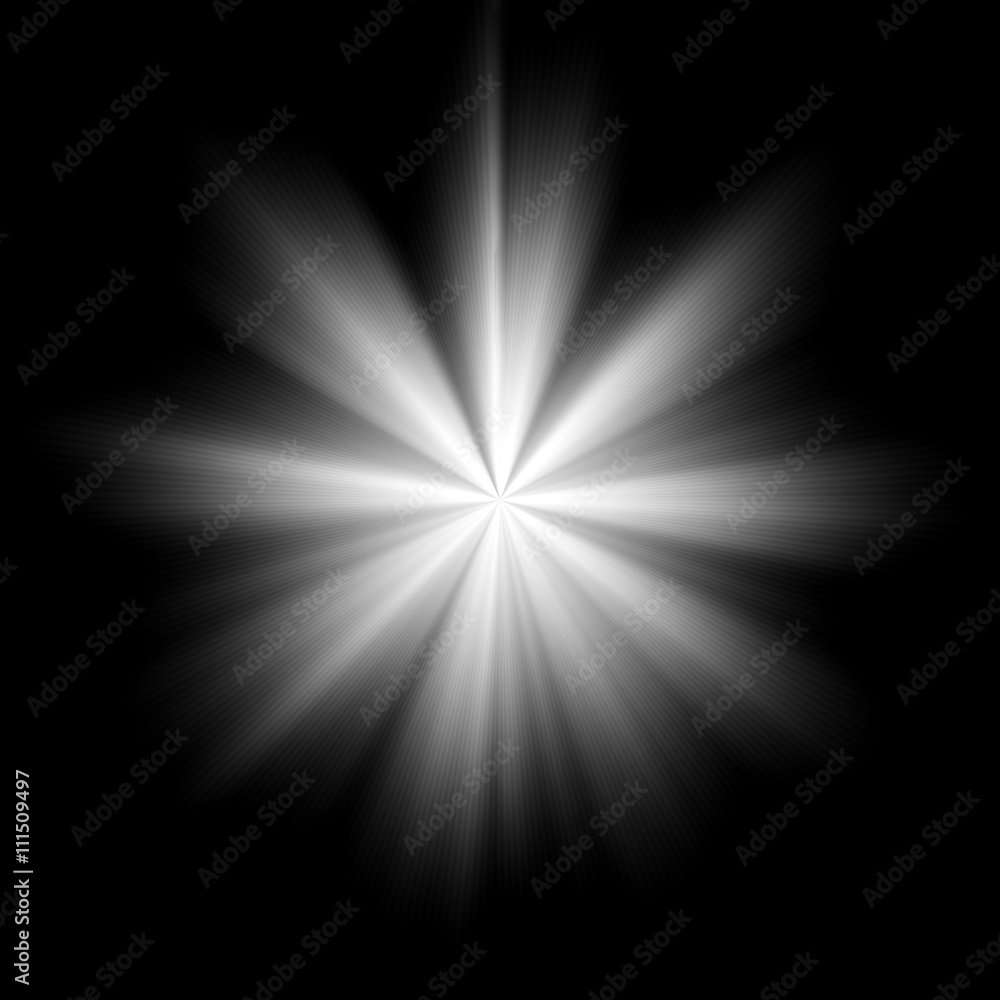 Black and white light sunburst background. Stock Illustration | Adobe Stock